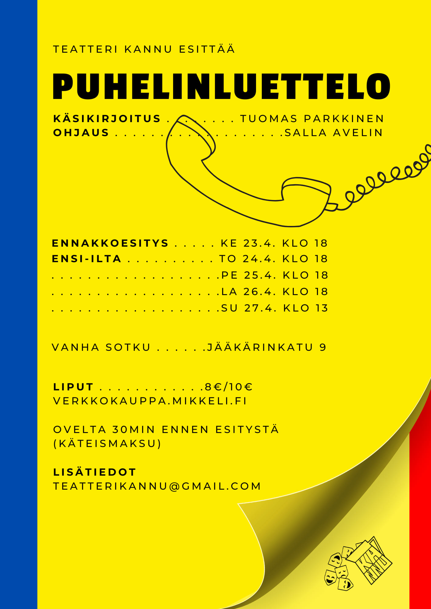 Teatteri KanNu: Puhelinluettelo – Mikkelin kansalaisopisto